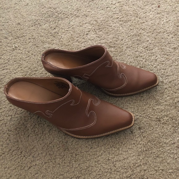 Shoes | Western Slip On Heels | Poshmark